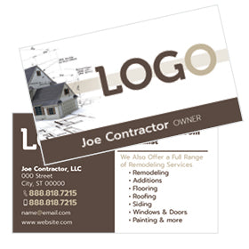 Business Cards for Remodeling Contractors - Design Print Service ...