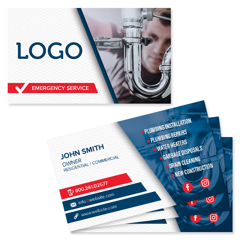 Business Cards for Plumbers - Design Print Services – Footbridge Marketing