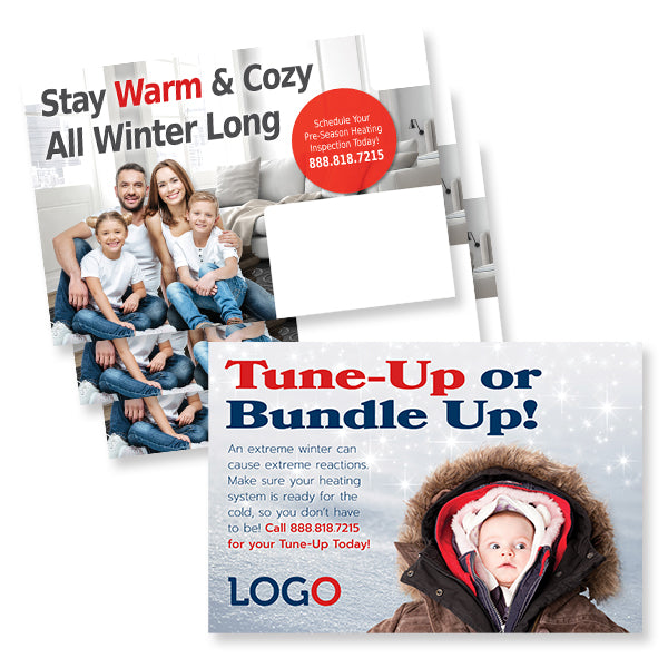 Heating Postcards for HVAC Contractor Print Marketing - Design Service ...