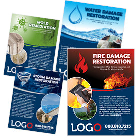 Restoration Contractor Flyers - Print Design Flyers – Footbridge Marketing