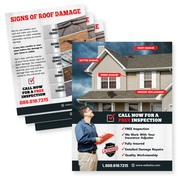 Flyers for Roofers - Design Print Services – Footbridge Marketing