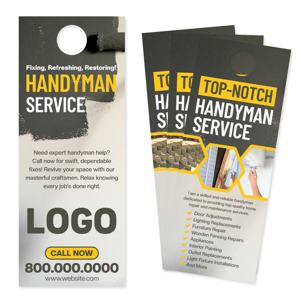 Handyman Door Hanger - Designed & Printed – Footbridge Marketing