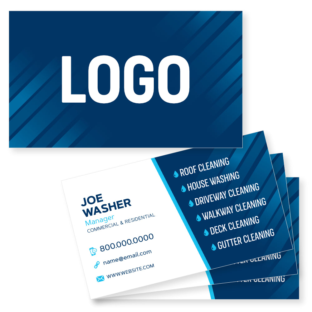 House Washing Business Card - Power Washing Print Designs – Footbridge ...