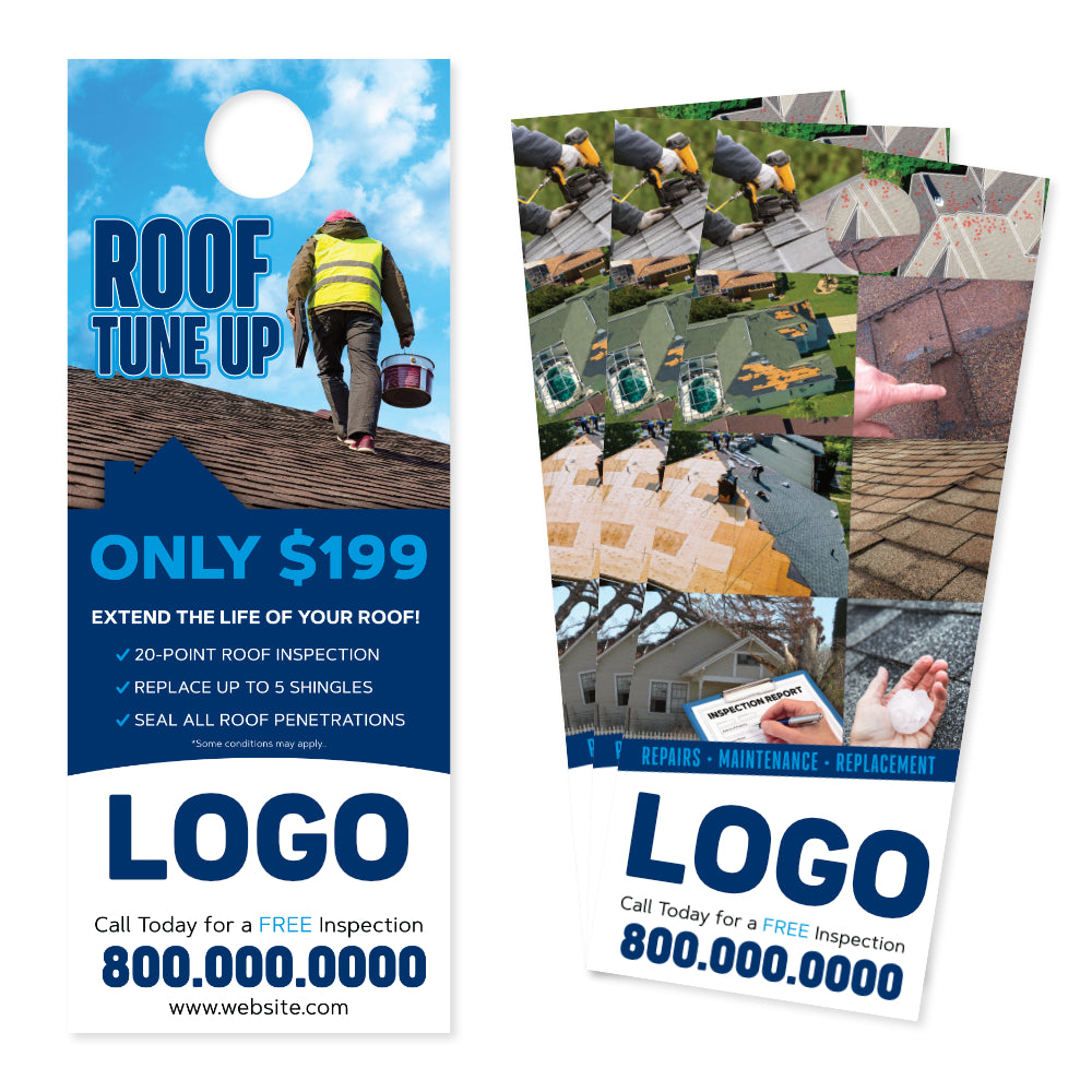 Roof Maintenance Door Hanger - Roof Repair Print Material – Footbridge ...