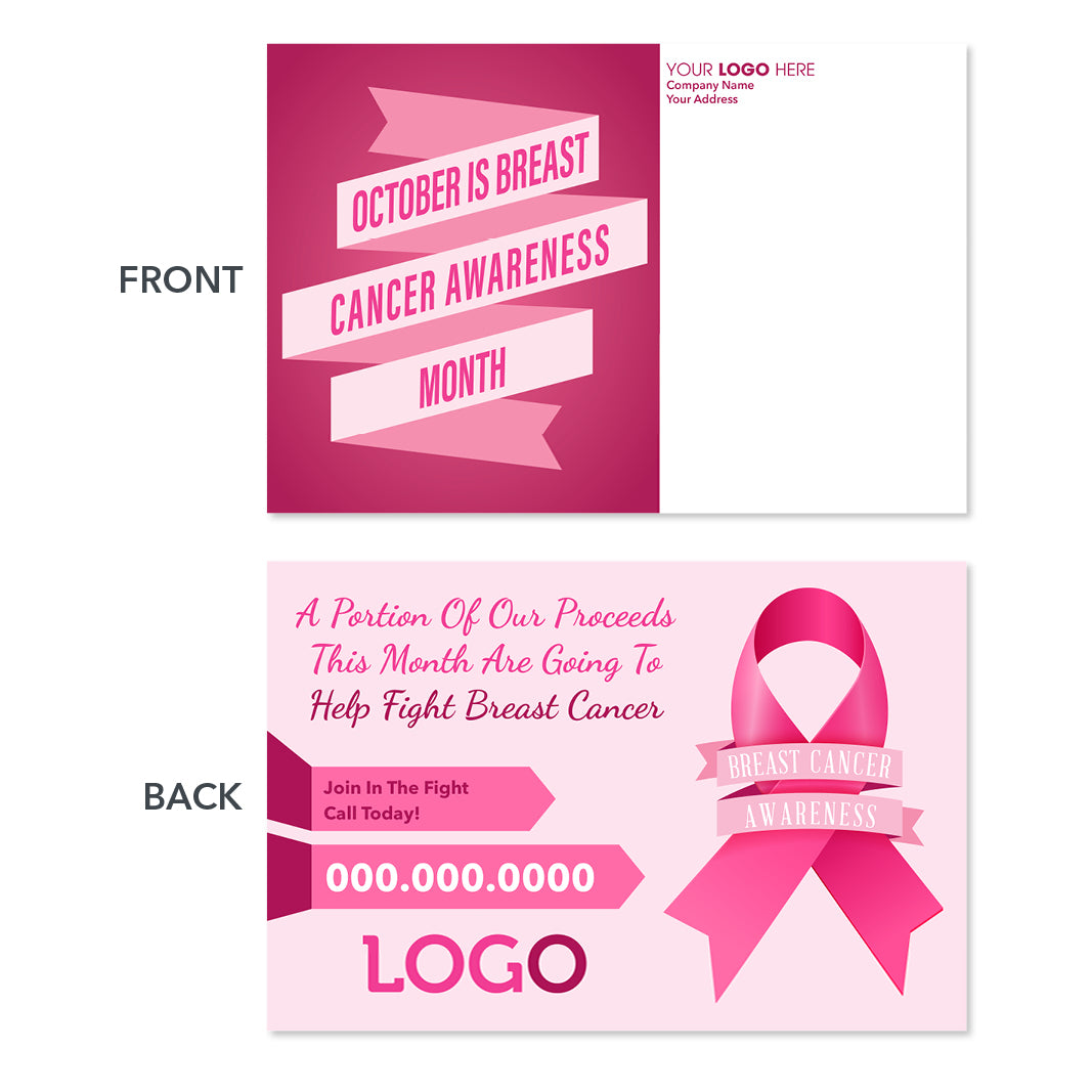 Breast Cancer Awareness Postcard - Design Print Services – Footbridge ...