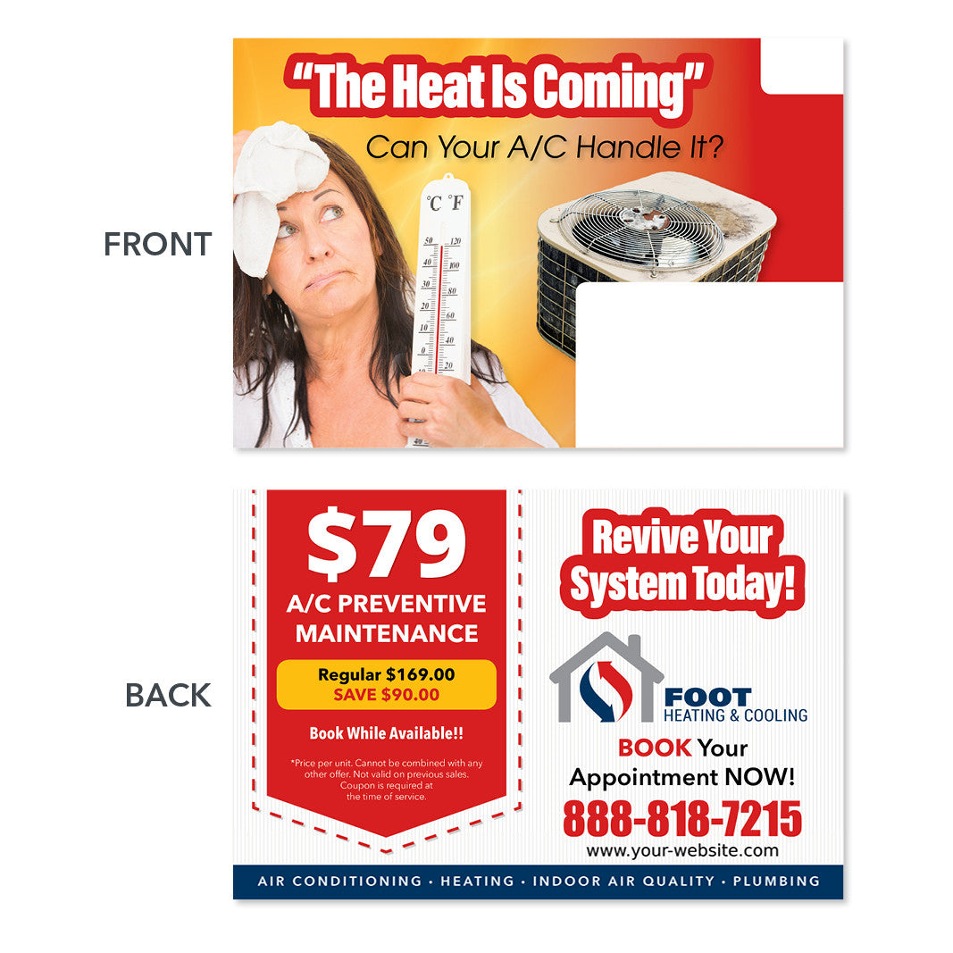 Air Conditioning Maintenance Postcards - High Quality Print Services ...