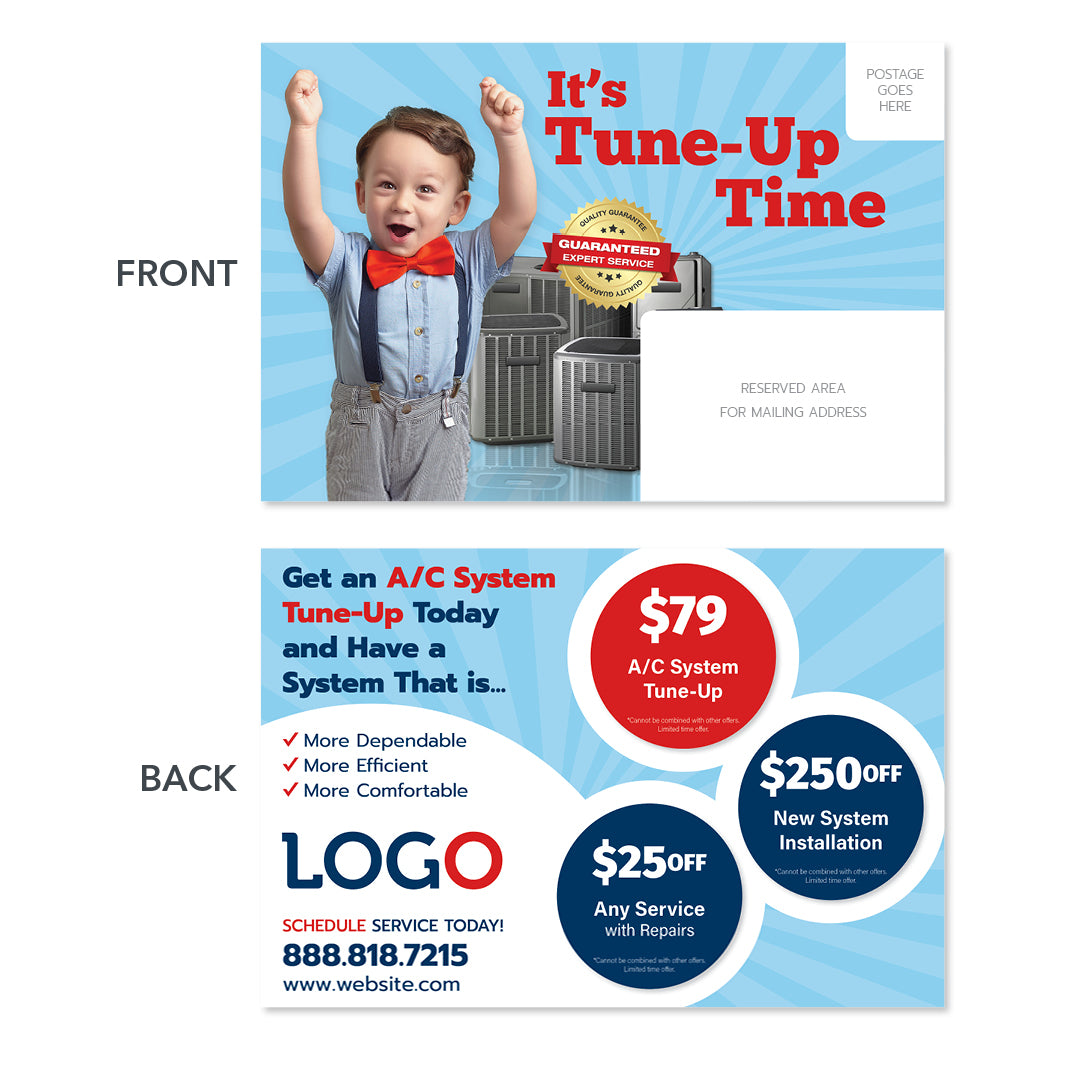 Air Conditioning Maintenance Postcards - High Quality Print Services ...