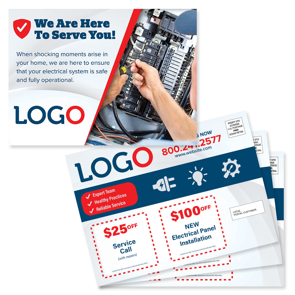 Electricians Repair EDDM Postcards - Design Print Services – Footbridge ...