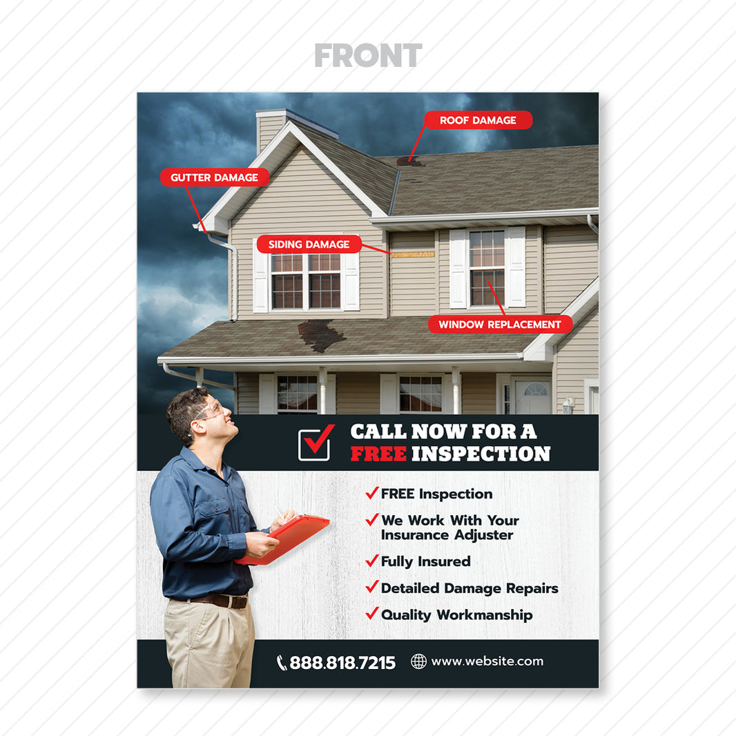 Restoration Contractor Flyers - Print Design Flyers – Footbridge Marketing