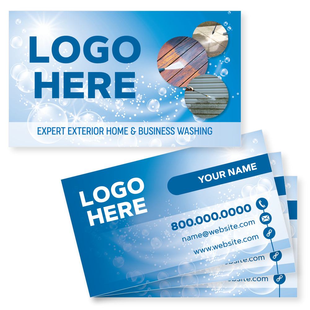 House Washing Business Card - Power Washing Print Designs – Footbridge ...