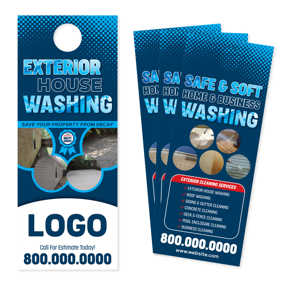 House Washing Door Hanger - Designed & Printed - FREE Shipping ...