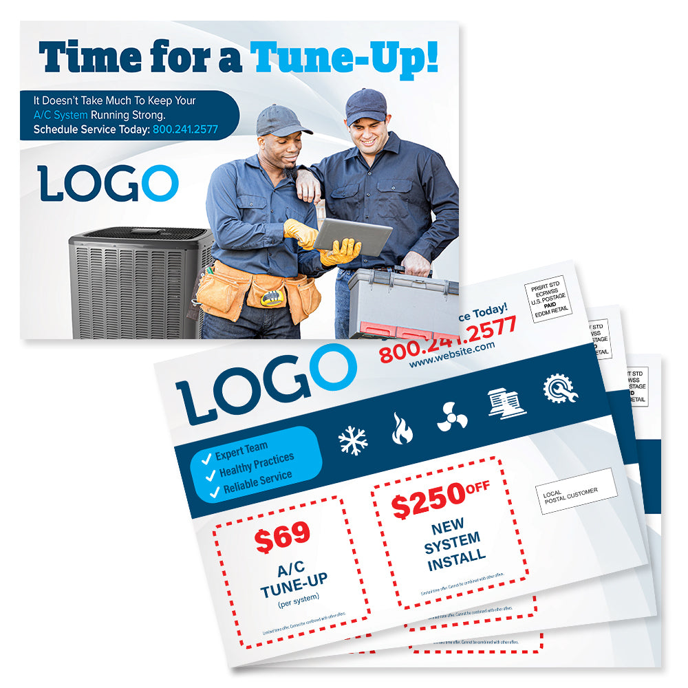 AC Maintenance EDDM Postcards - HVAC Marketing - FREE Shipping ...