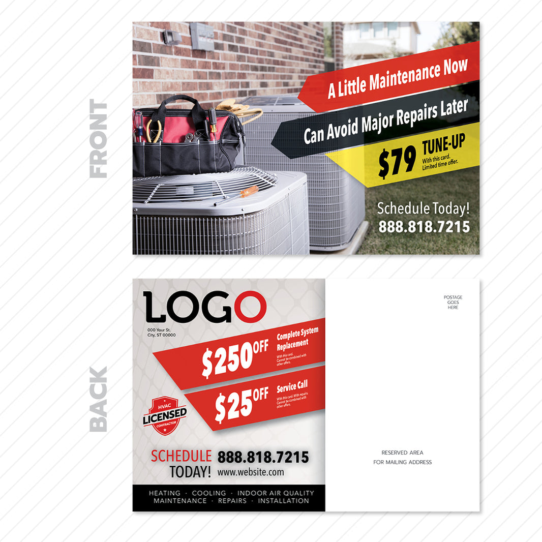 Air Conditioning HVAC Postcards - Design Print Service – Footbridge ...