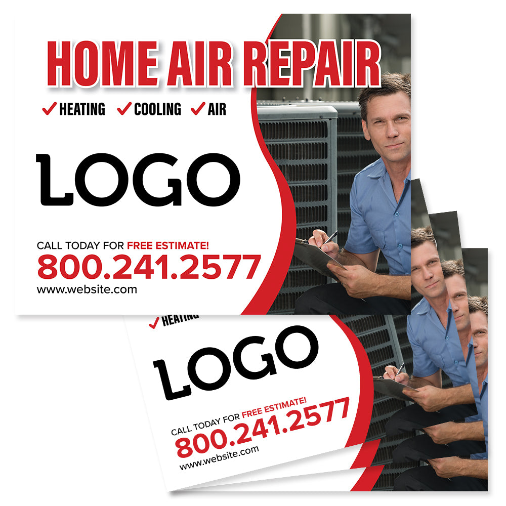 HVAC Contractor Yard Signs - Full Color Print - FREE Shipping ...
