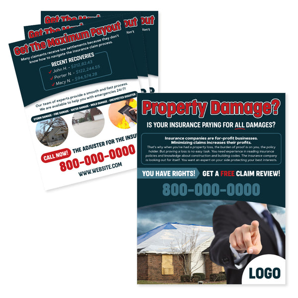 Adjusters Storm Damage Flyer Print Design - Prints Design Services ...