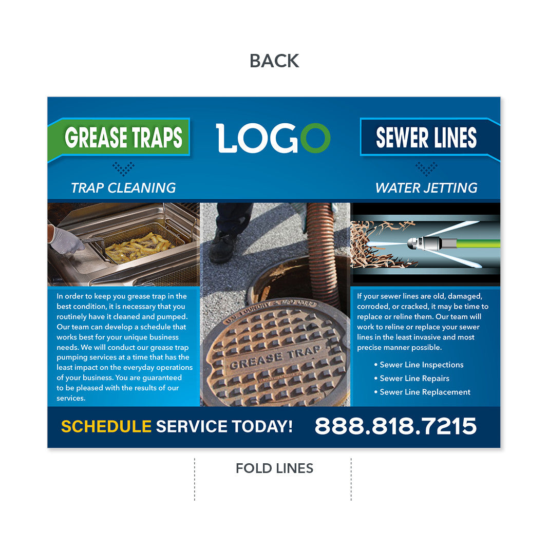 Plumbing Trifold Brochure - High Quality Design Print Services ...