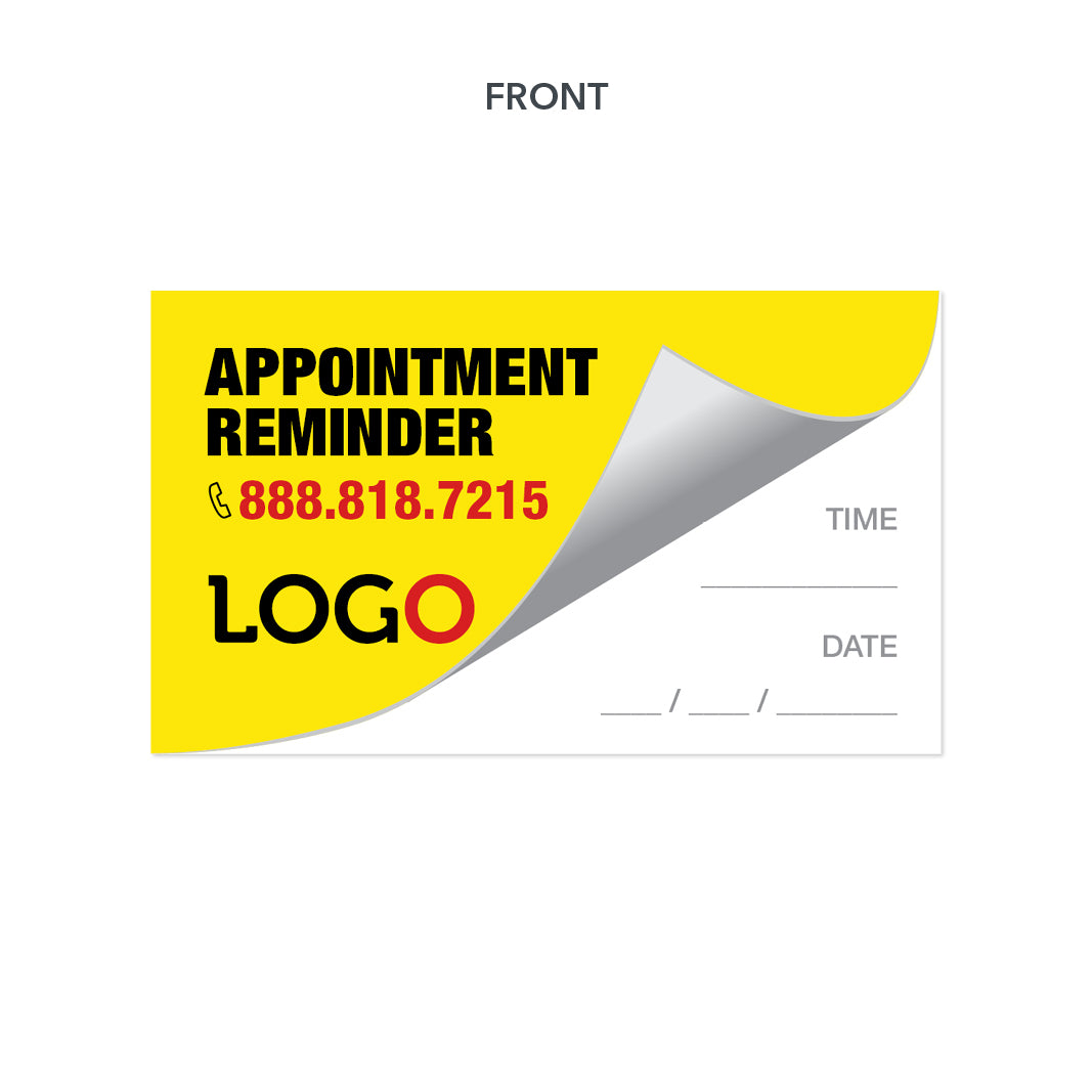 Reminder Appointment Stickers - High Quality Print Services ...