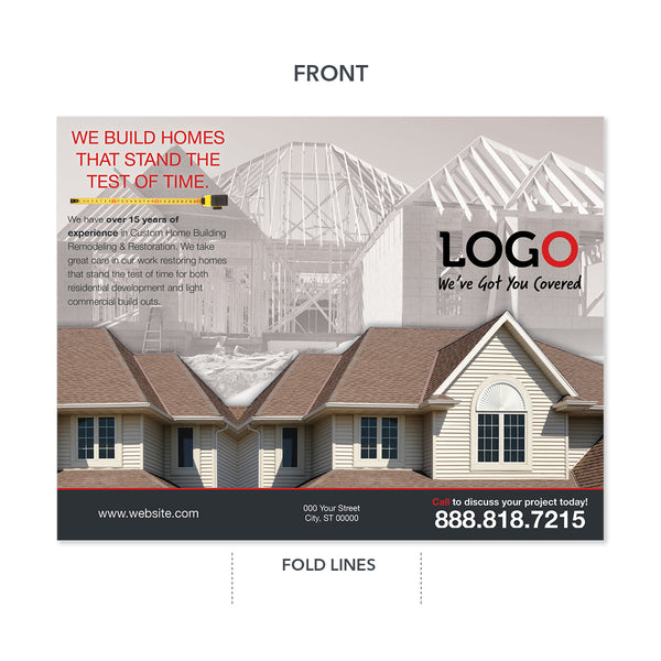 Remodeling Contractor Trifold Brochure - Design Print Services ...