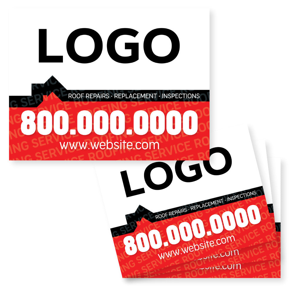 Roofing Contractor Yard Signs - Full Color Print - FREE Shipping ...