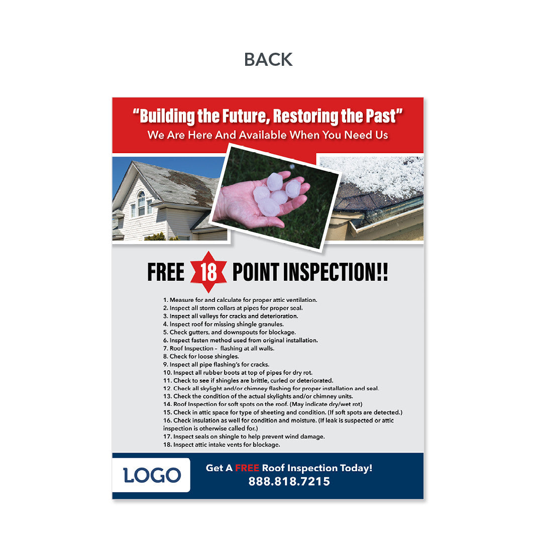 Storm Damage Flyer for Roofers - Design Print Services – Footbridge ...