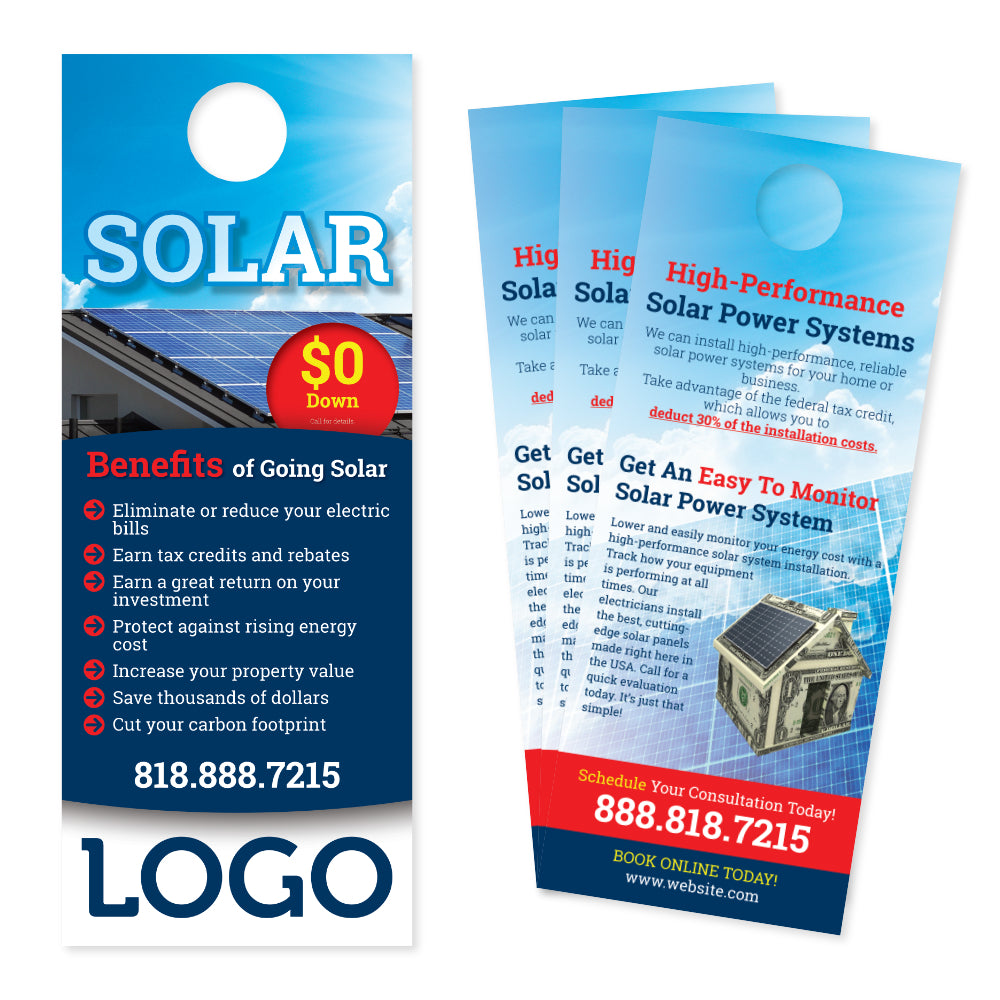 Solar Installation Door Hanger - Solar House Door Hangers – Footbridge ...