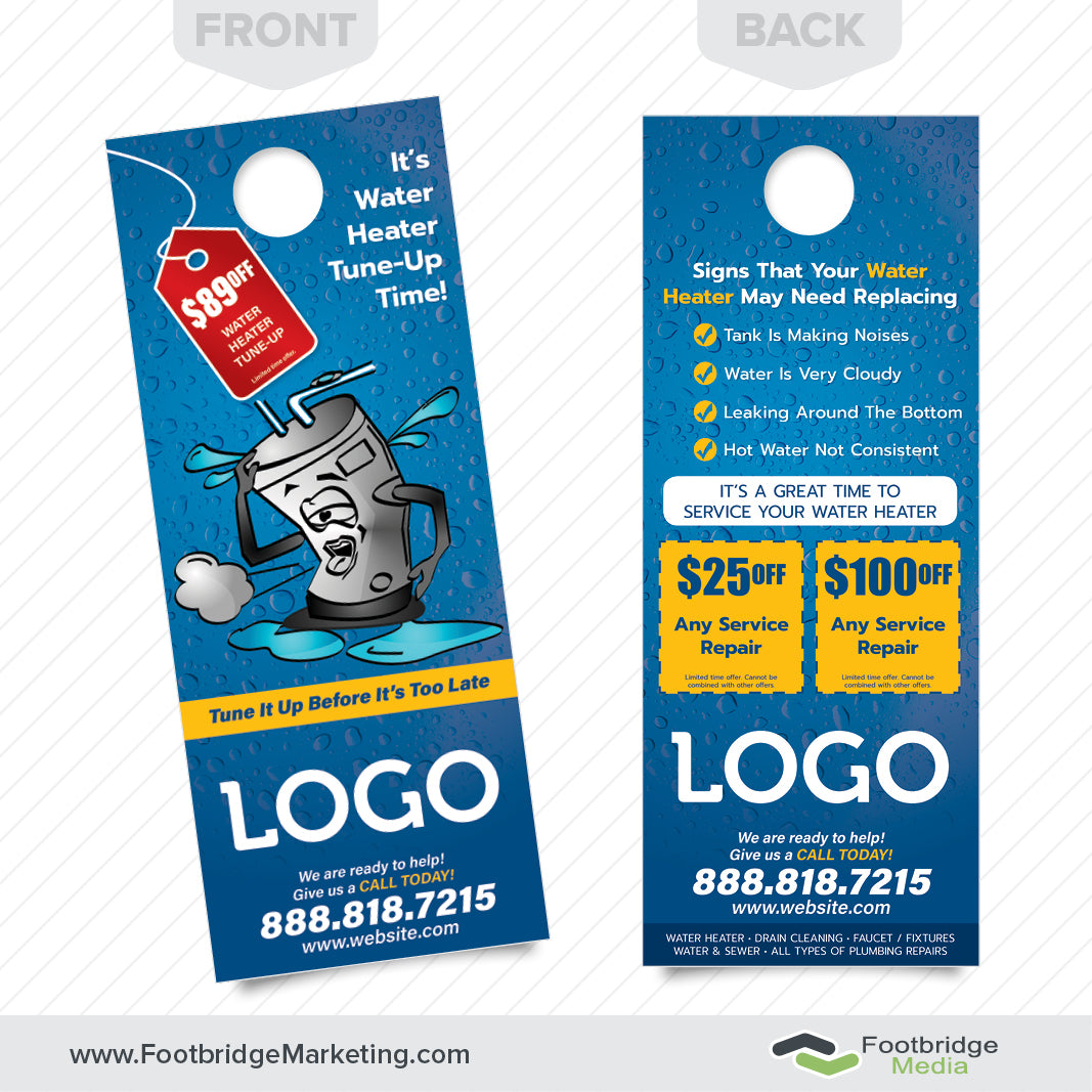 Door Hangers for Plumbers - Designed & Printed - FREE Shipping ...