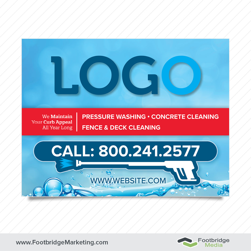 Pressure Washing Yard Signs - Power Washing Yard Sign Design ...