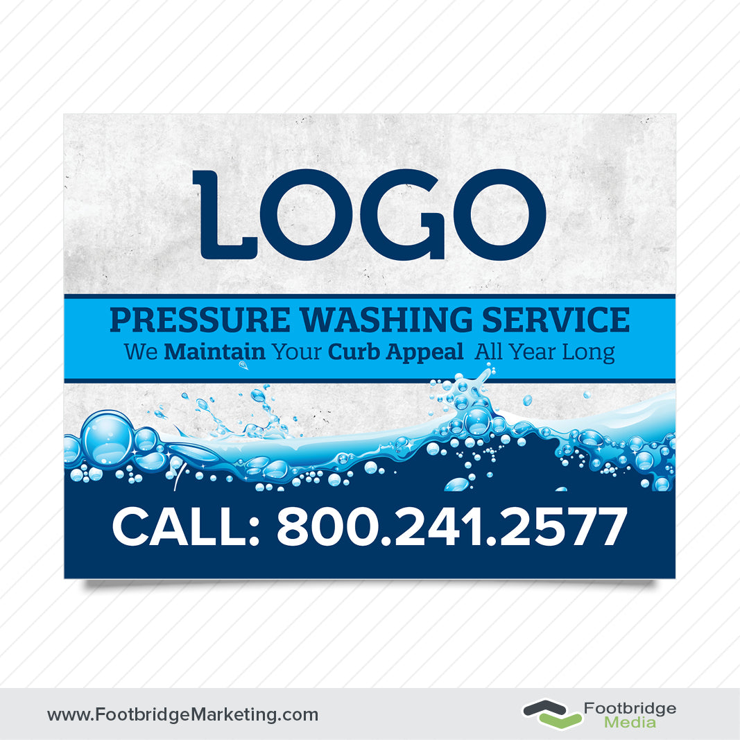Pressure Washing Yard Signs - Power Washing Yard Sign Design ...